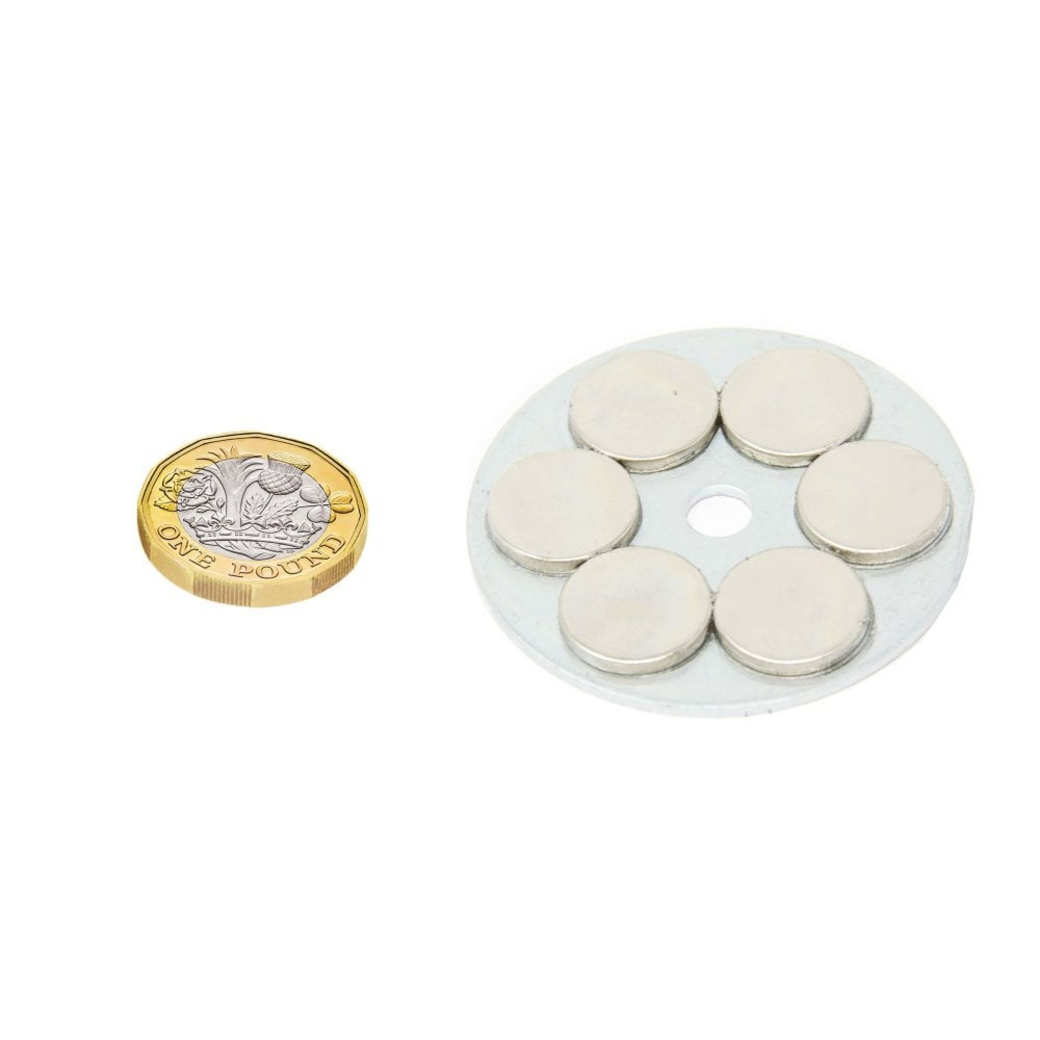 Slimline Limpet Magnet - 1-7/8 in. x 1/8 in. x 1/4 in. Hole - 66.15lbs Pull