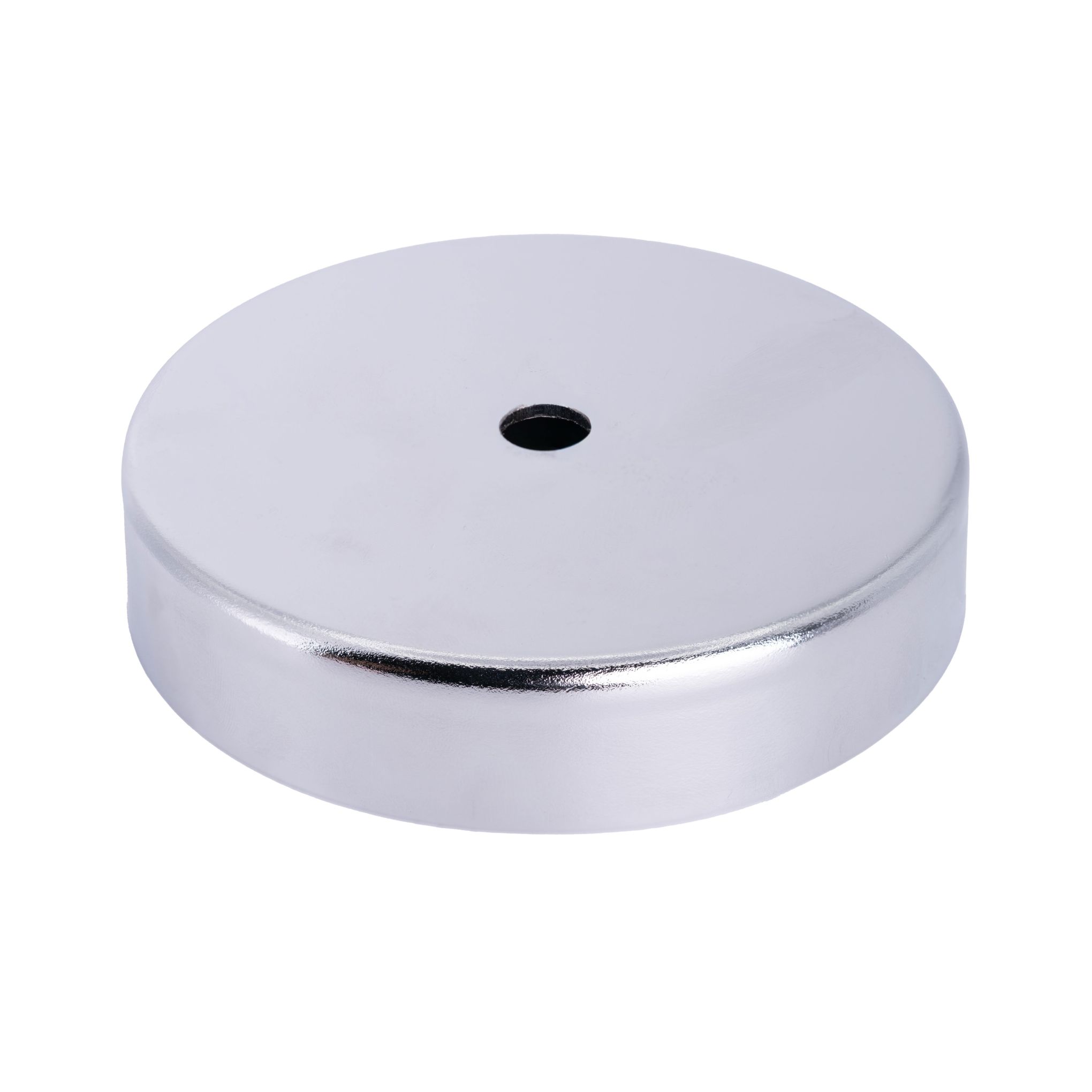 Ceramic Pot Magnet - 3-7/8 in. x 7/8 in. x 3/8 in. Hole - 149.94lbs Pull