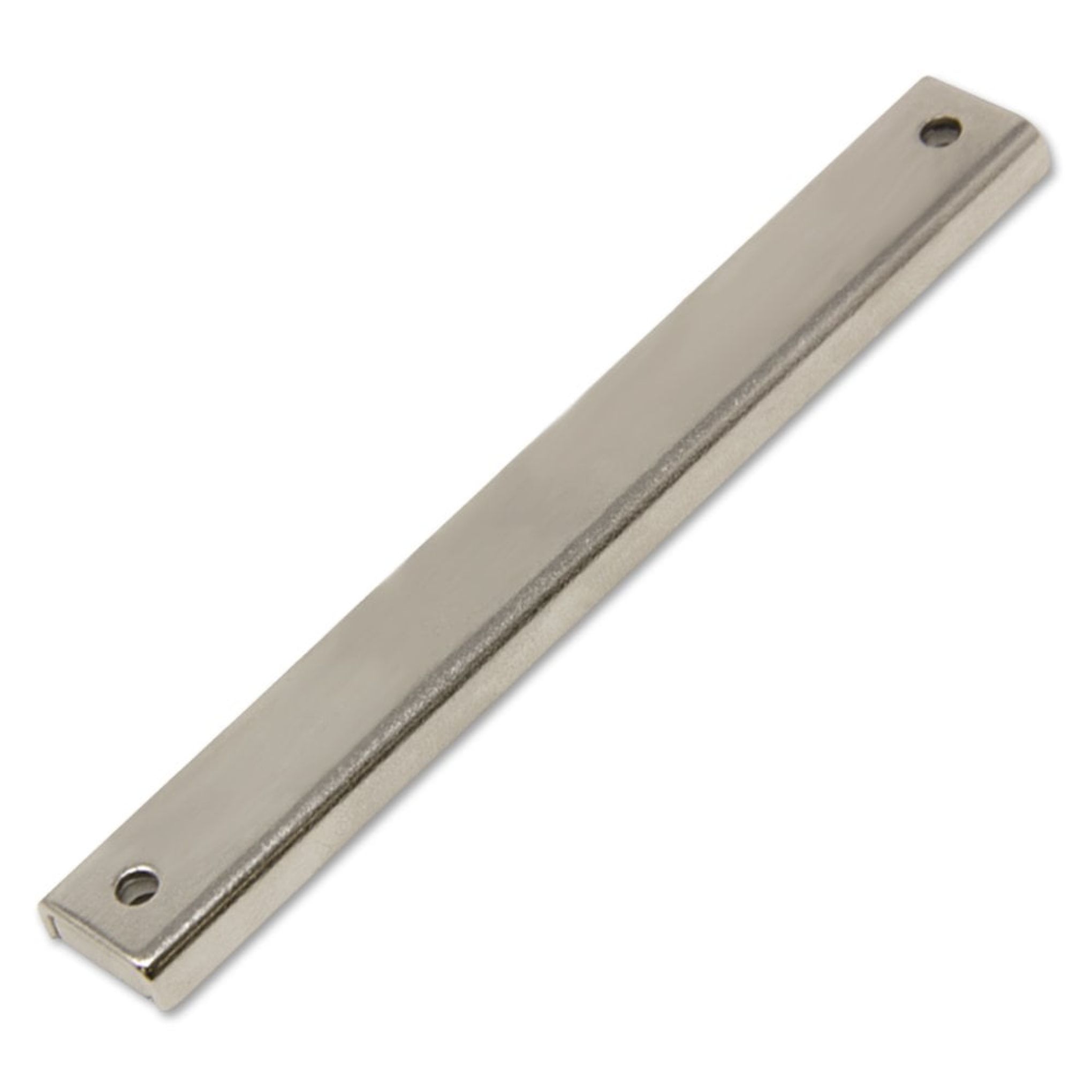 Neodymium Channel Magnet - 1/2 in. x 3/16 in. with 2x 1/8 in. Holes ...