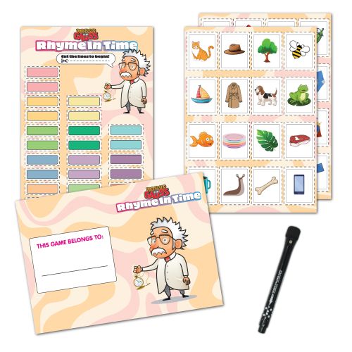 Professor Gauss™ Printed Magnet Game for Kids - Rhyming & Matching ...