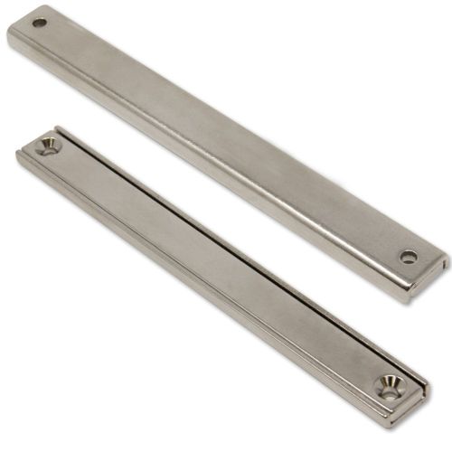 Neodymium Countersunk Channel Magnet - 4-23/32 in. x 3/16 in. thick ...