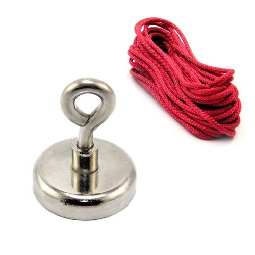 N42 Neodymium Clamping Magnet with M8 Eyebolt and 10m Rope Rope - 1-7/8 ...
