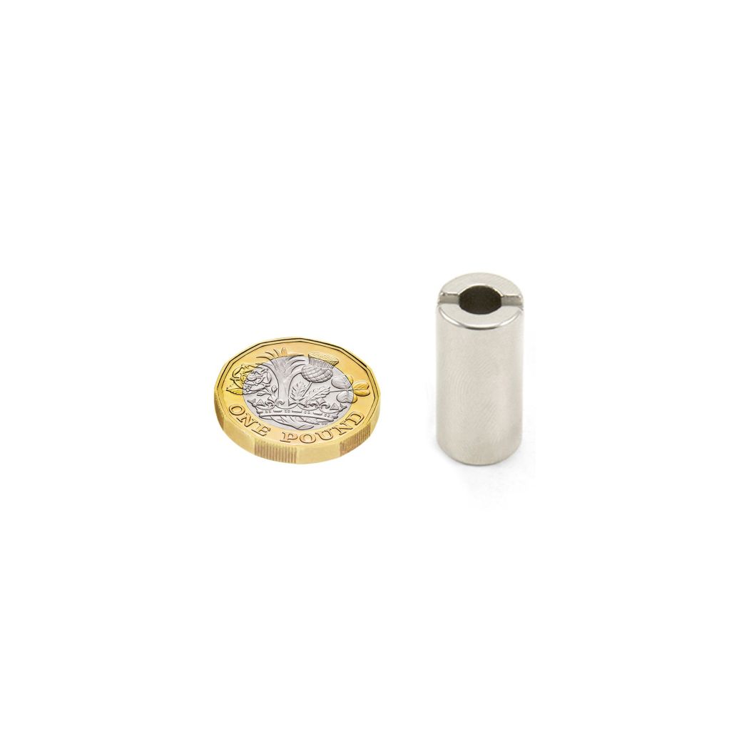 N42 Neodymium Diametrically Magnetised Magnet - 15/32 in. O.D x 1/4 in ...