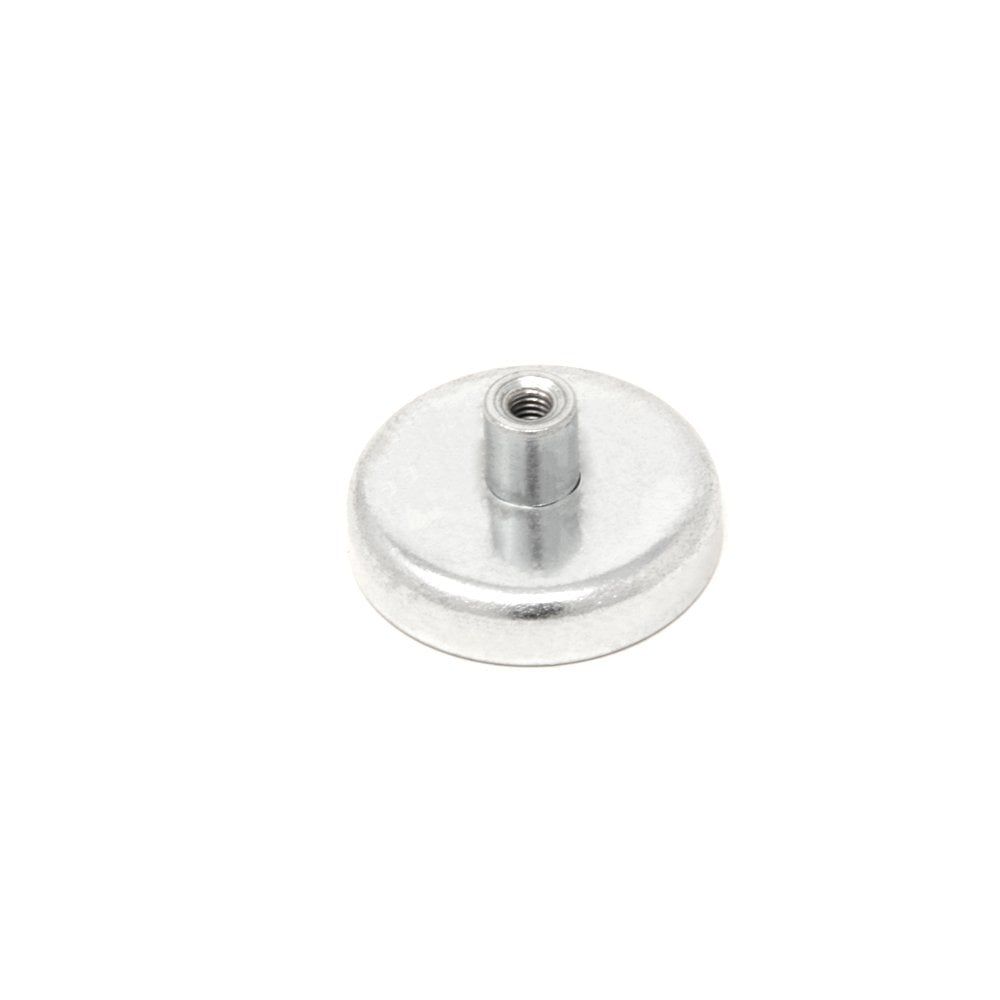 Ceramic Pot Magnet with M4 Internal Thread - 1-3/8 in. x 9/32 in. - 9 ...
