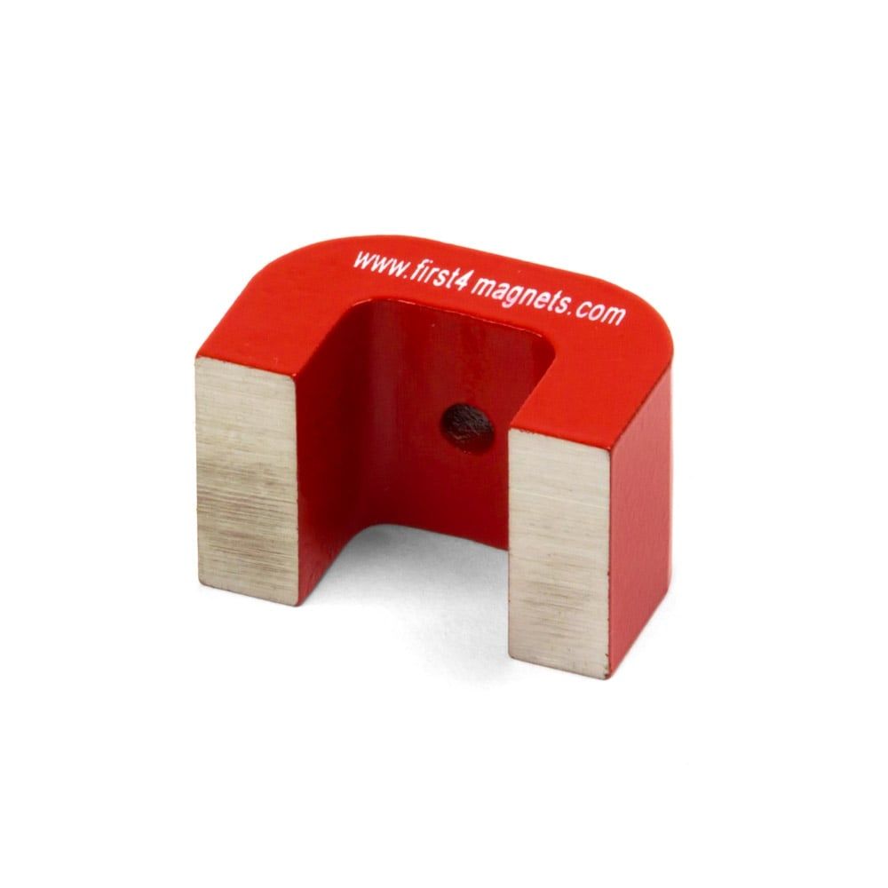 Small Red Alnico Horseshoe Magnet - 1-3/16 in. x 13/16 in. x 13/16 in ...