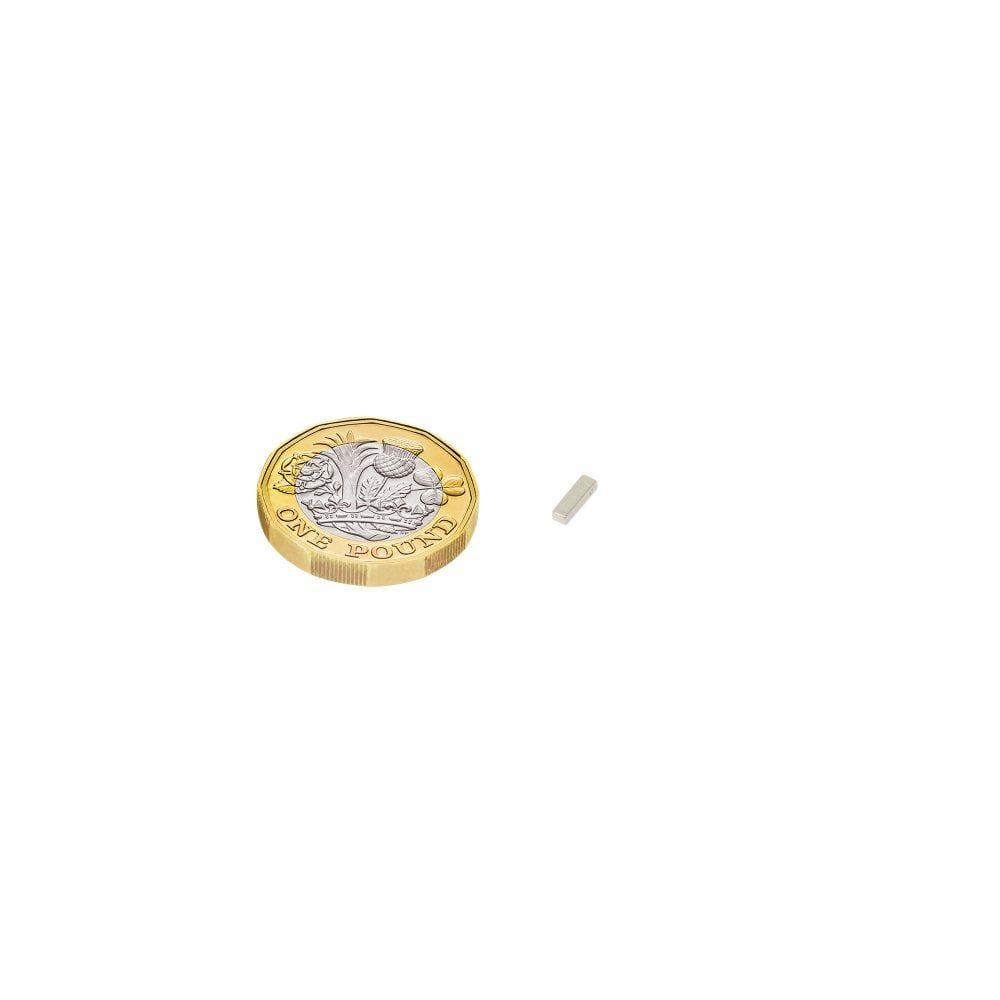 N45 Neodymium Magnet - 3/16 in. x 1/32 in. x 1/32 in. - 0.41lbs Pull